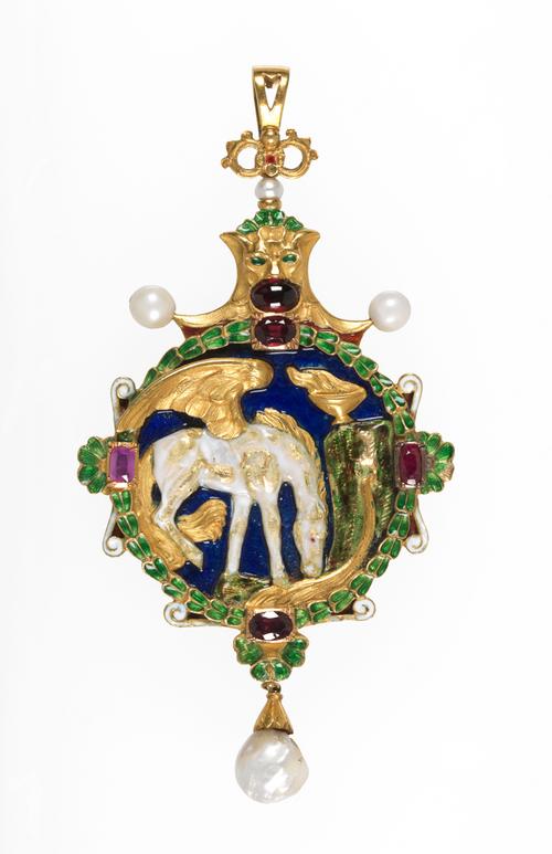 The Fitzwilliam Museum - Pendant: Pegasus Drinking from the Fountain of ...