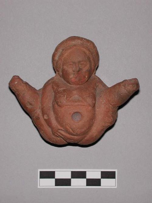 The Fitzwilliam Museum - Clay rattle of a woman giving birth: E.86.1914