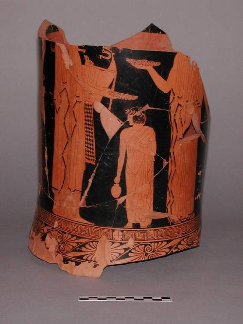 The Fitzwilliam Museum - Fragment of a red-figured stand for a round ...