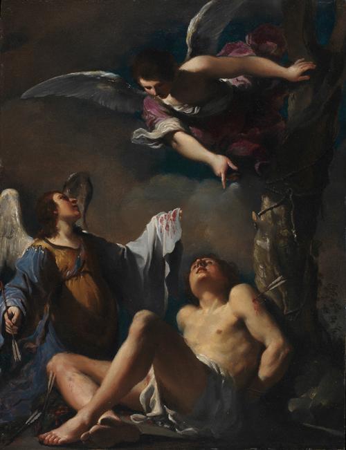 The Fitzwilliam Museum - St. Sebastian succoured by two angels: PD.216-1994